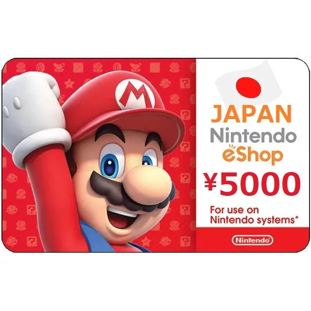 5000 YEN Nintendo eShop JAPAN - Nintendo eShop Gift Card - Gameflip