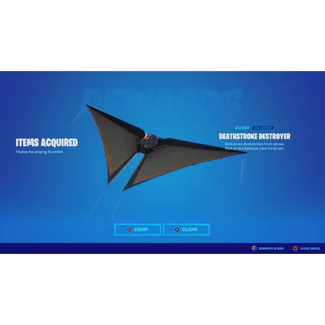 Fortnite - Deathstroke Glider (AUTO) - Fortnite Game Items - Gameflip