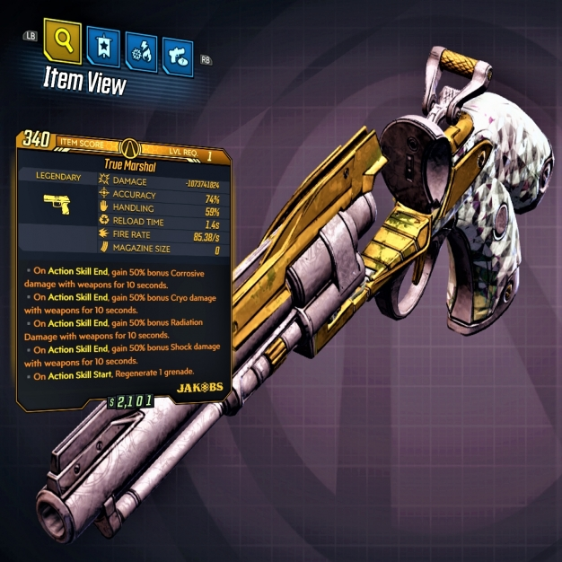 MOD True Marshal Lvl 1 - Borderlands 3 - PS4 Game Items - Gameflip