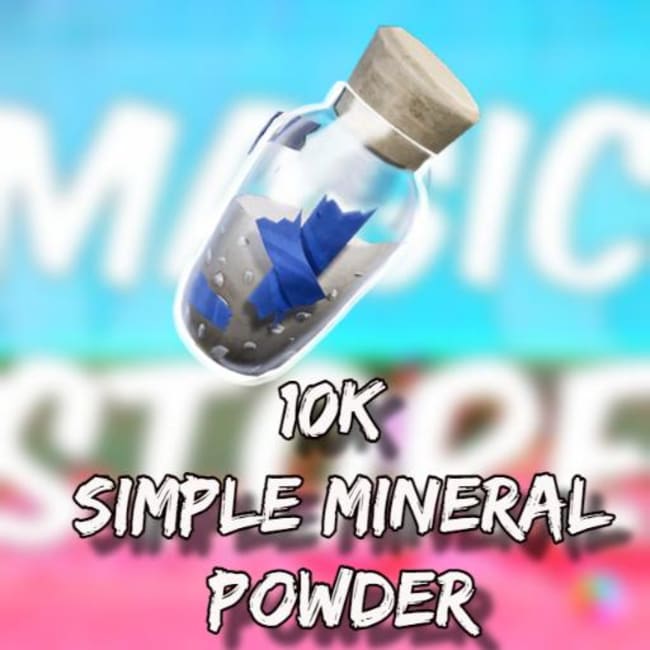 10k SIMPLE MINERAL POWDER - Game Items - Gameflip