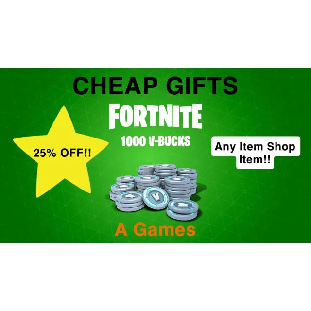 Fortnite Discounted 1000 Vbucks Gift 🎁 - Fortnite Game Item - Gameflip