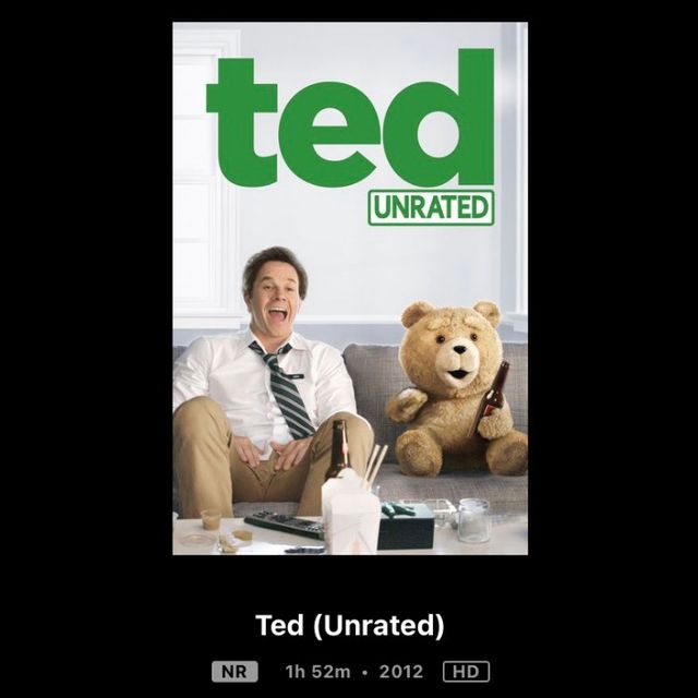 Ted (Unrated) HD Movies Anywhere Instant Delivery!!! - Digital Movies ...