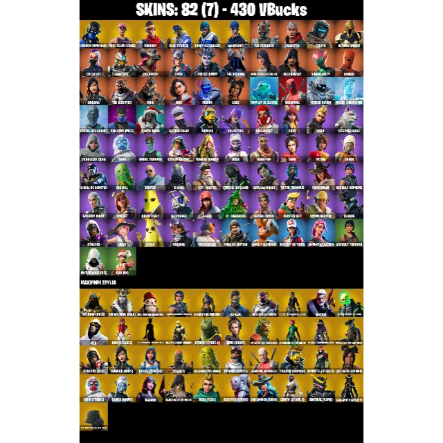 FORTNITE ACCOUNT - 82 skins | OG STW | Carbon Commando | Prodigy | Blue Striker | Point ...