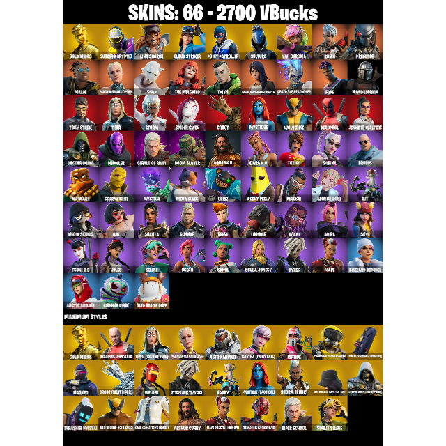 FORTNITE ACCOUNT - 66 skins | Gold Midas | Subzero Cryptic | Lina ...
