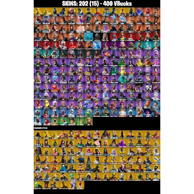 FORTNITE ACCOUNT - 202 skins | OG STW | Gold Midas | Gold Brutus ...