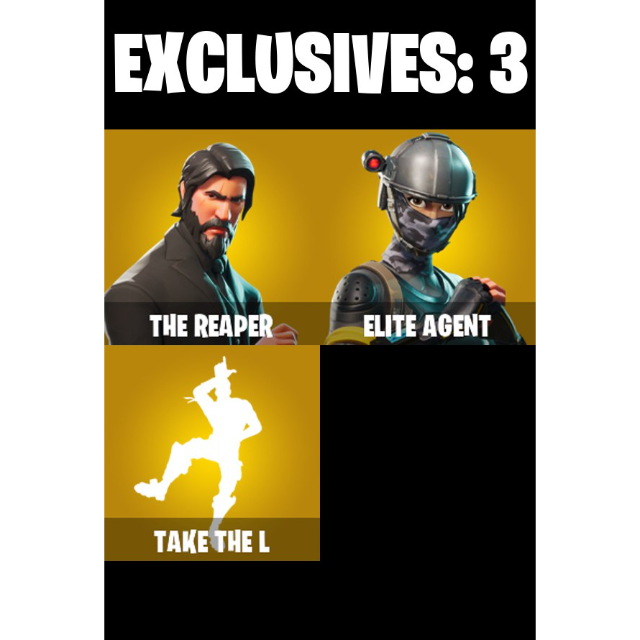 FORTNITE ACCOUNT - 22 skins | The Reaper | Elite Agent | Take The L ...