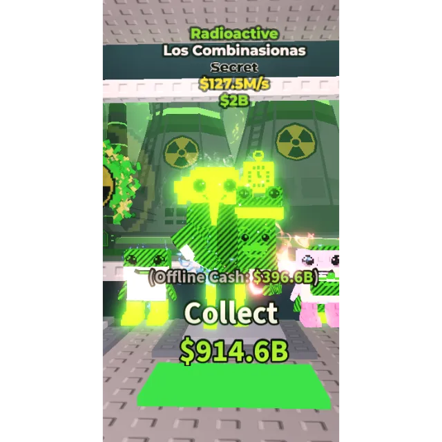 Radioactive Los Combinasionas 127.5M/s - Steal a Brainrot Game Item ...