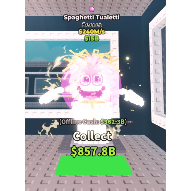 Spaghetti Tualetti 240M/s - Steal a Brainrot Game Item - Gameflip