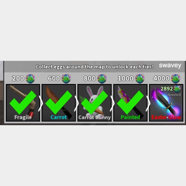 MM2 Easter Weapons - Game Items - Gameflip