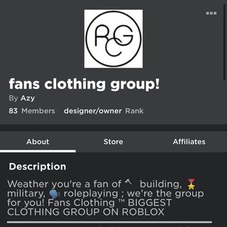 Roblox Clothing Group - Game Items - Gameflip