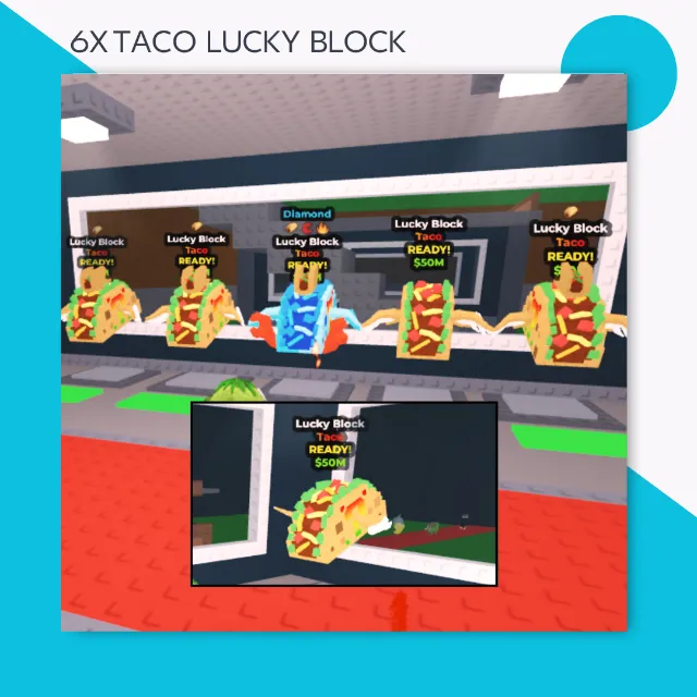 6x Taco Lucky Block | Steal a Brainrot - Steal a Brainrot Game Item ...