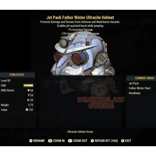 JETPACK HELMET - Fallout 76 Game Item - Gameflip