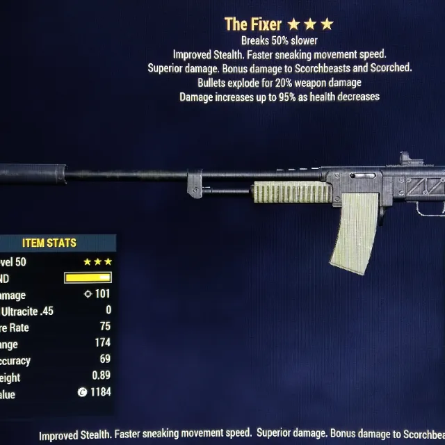 Fixer BE BS - Fallout 76 Game Item - Gameflip
