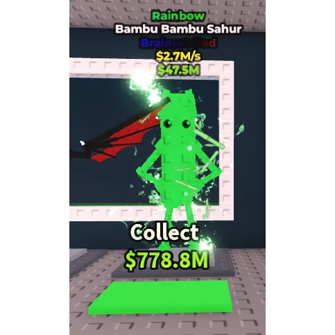 BAMBU BAMBU SAHUR RAINBOW - Steal a Brainrot Game Item - Gameflip