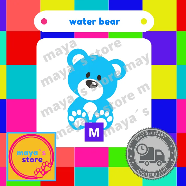 Mega Water Bear - Adopt Me Game Item - Gameflip
