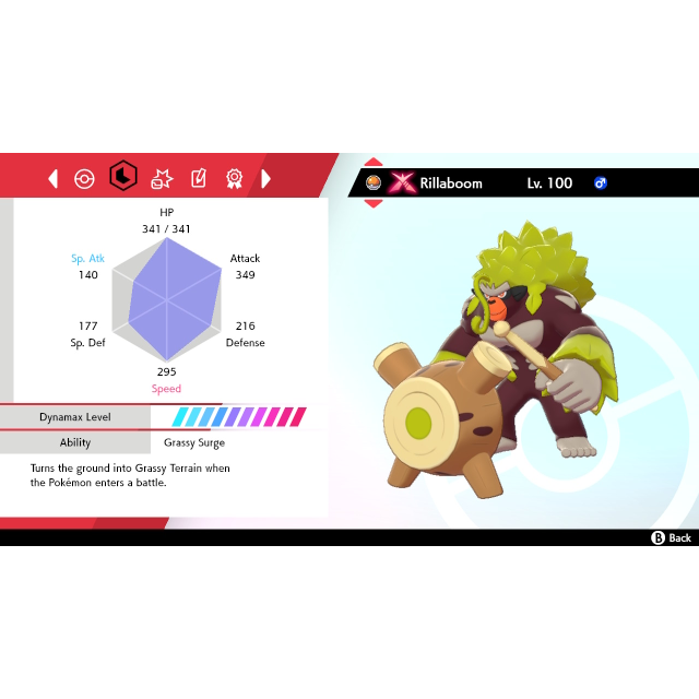 Rillaboom | Shiny GMAX HA Rillaboom - Game Items - Gameflip