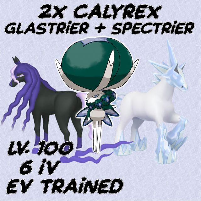 Bundle | 2x Calyrex + Horses - Game Items - Gameflip