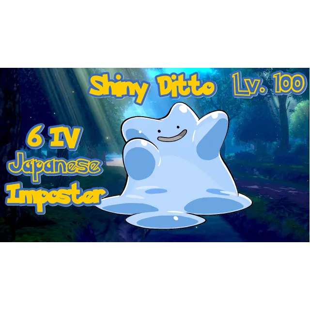 Ditto | Shiny 6 IV HA JPN Ditto - Pokémon Sword and Shield Itens de ...