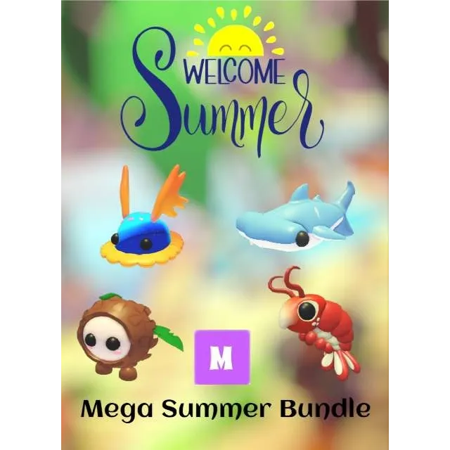 4 MEGA Summer Bundle ☀️ - Adopt Me Game Item - Gameflip