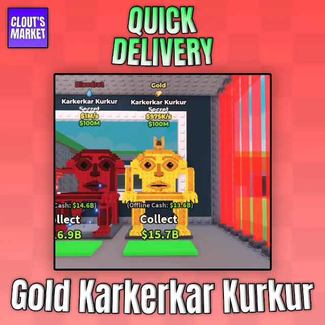 Gold Karkerkar Kurkur - Steal a Brainrot Game Item - Gameflip