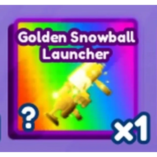 Golden Snowball launcher baddies - Roblox Game Item - Gameflip