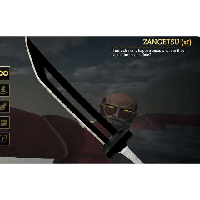 Zangetsu Legendary AOTR - Attack on Titan Revolution Game Item - Gameflip