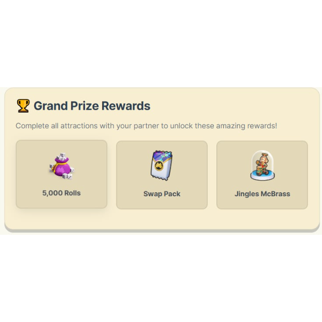 TOYSHOP PARTNER FULL CARRY 1 SLOT - Monopoly Go! Game Item - Gameflip