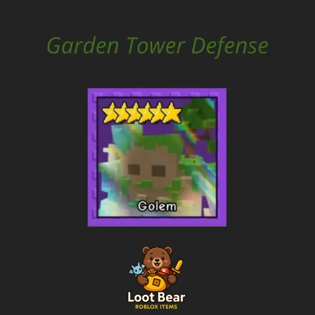 Garden Tower Defense Golem - Other Game Item - Gameflip