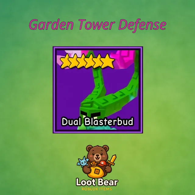 Garden Tower Defense Dual Blasterbud - Game Item - Gameflip