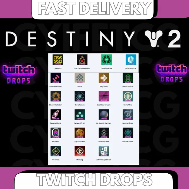 Destiny 2 - ALL POSSIBLE DROPS ☑️ 27 UNIQUE EMBLEMS ☑️ - ALL PLATFORMS ...