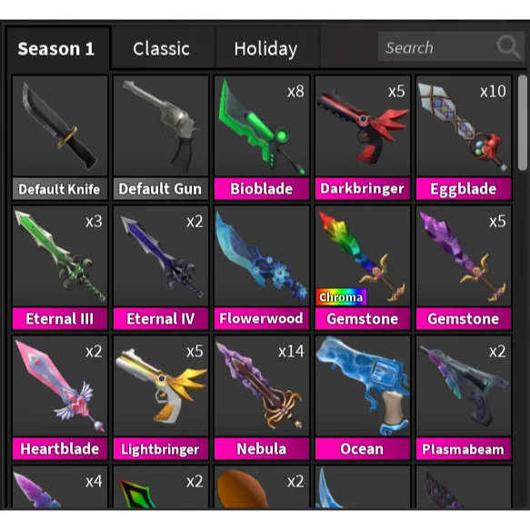 MM2 STACKED/BULK GODLYS (READ DESC) - Murder Mystery 2 Game Items ...