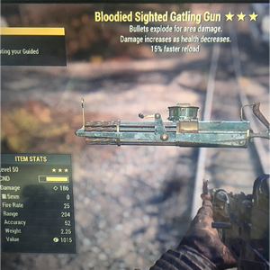 Weapon | BE15 Gatling gun GG - Game Items - Gameflip