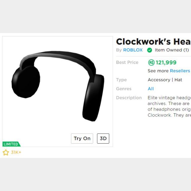 Collectibles | Clockwork's Headphones - Game Items - Gameflip