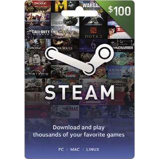 Steam $100 Gift Card - Great Deal! - Steam Geschenkkarten - Gameflip