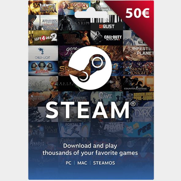 50 euro Steam Wallet - Steam Gift Cards - Gameflip