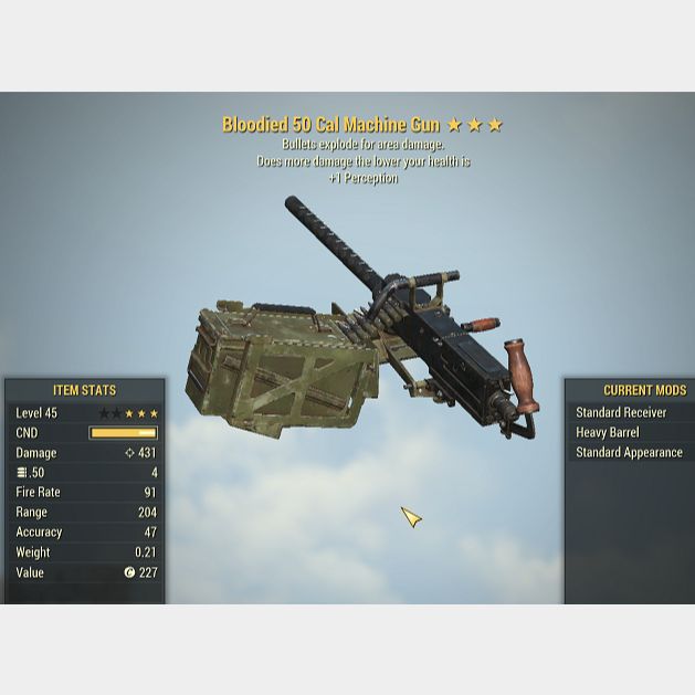 Weapon | BE 50 Cal Machine Gun - Game Items - Gameflip