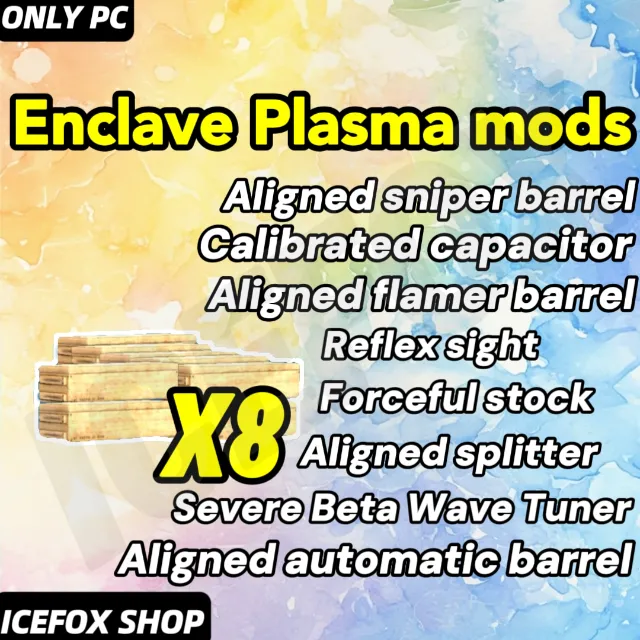 Enclave Plasma mods - Fallout 76 Game Item - Gameflip