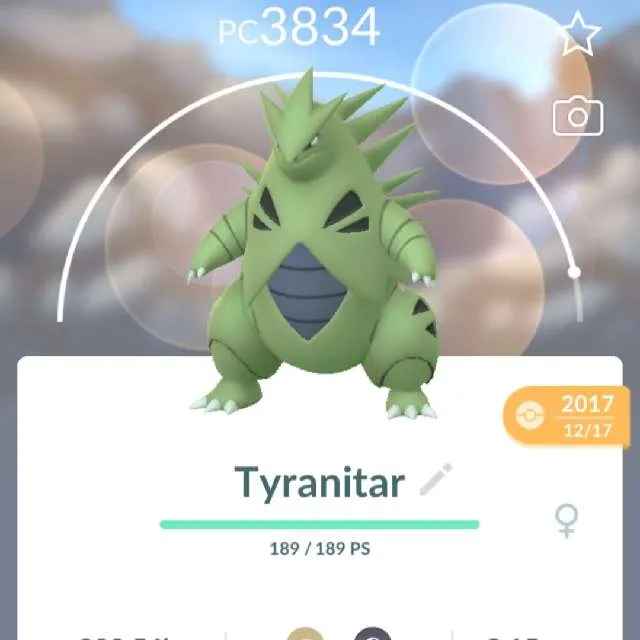 Pokémon go Tyranitar Level 40 - Game - Gameflip