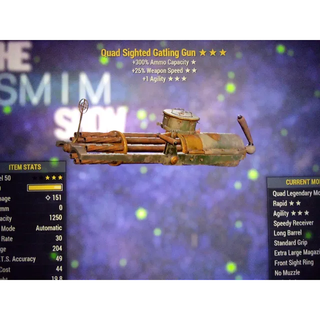 Q251A GATLING GUN - Fallout 76 Game Items - Gameflip