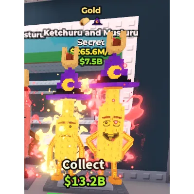 Gold Ketchuru and Musturu 265M/s - Roblox Game Item - Gameflip