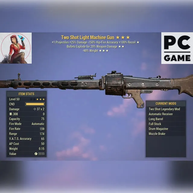 TS/E/90 Light Machine Gun - Game Items - Gameflip