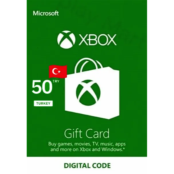 Xbox Live Gift Card TRY 50 (TR) - Xbox Gift Card Gift Card - Gameflip