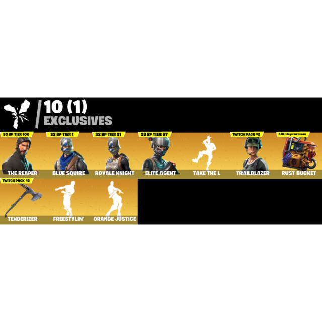 Fortnite Game Account (17 Skins + The Reaper + Royale Knight + Blue ...