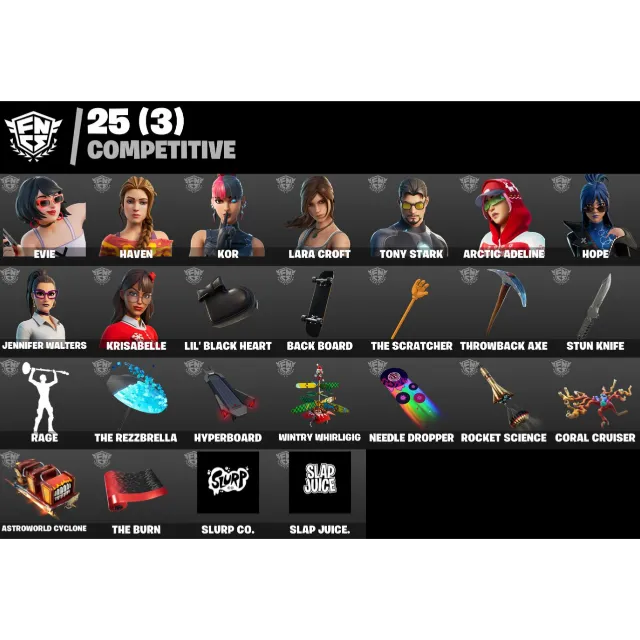 Fortnite Game Account (130 Skins + Lara Croft + Jennifer Walters + Rage ...