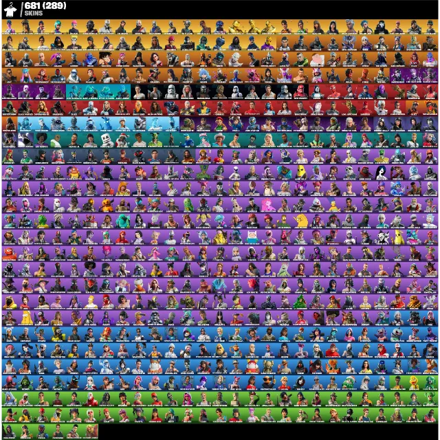 Fortnite Game Account (685 skins + OG Renegade Raider + OG Ghoul ...