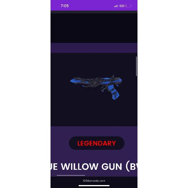 Blue Willow gun - Roblox Game Item - Gameflip