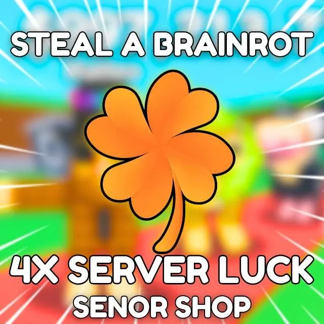 4X SERVER LUCK STEAL A BRAINROT - Steal a Brainrot Game Item - Gameflip
