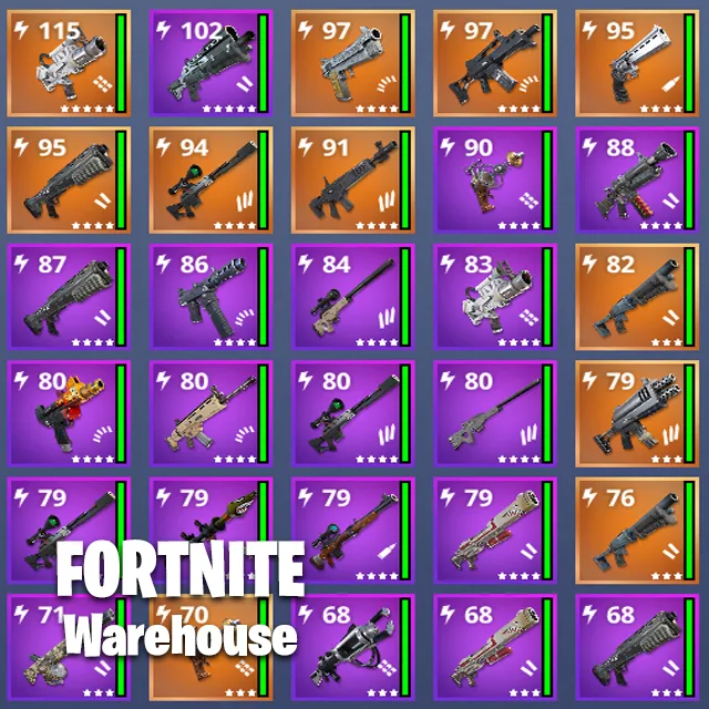 Fortnite - Weapon Bundle #1 - 32x High level Guns [Xbox One and PC ...