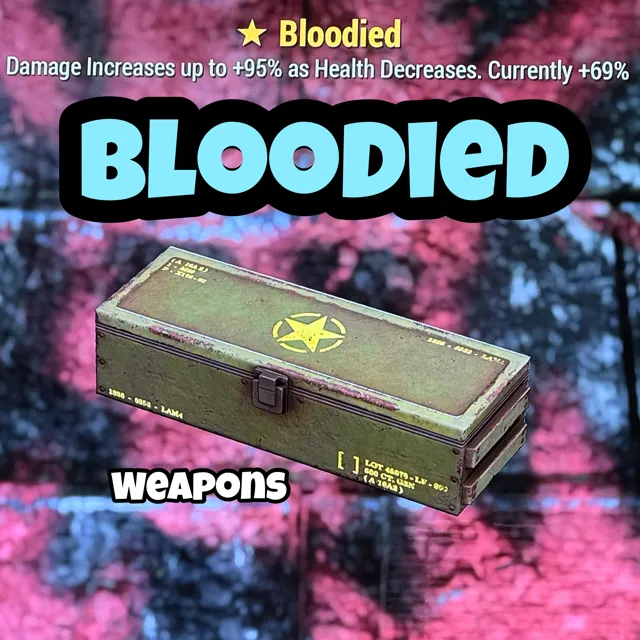 Bloodied Mod - Fallout 76 Game Items - Gameflip