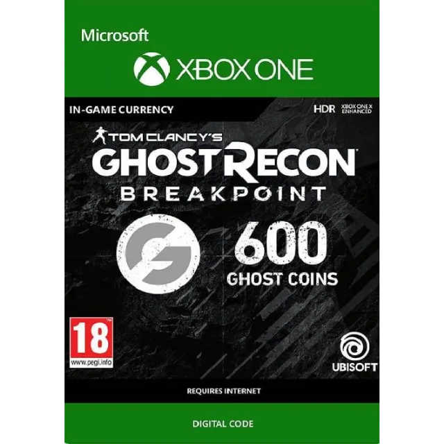 Tom Clancy's: Ghost Recon Breakpoint: 600 Ghost Coins - Xbox One - XBox ...